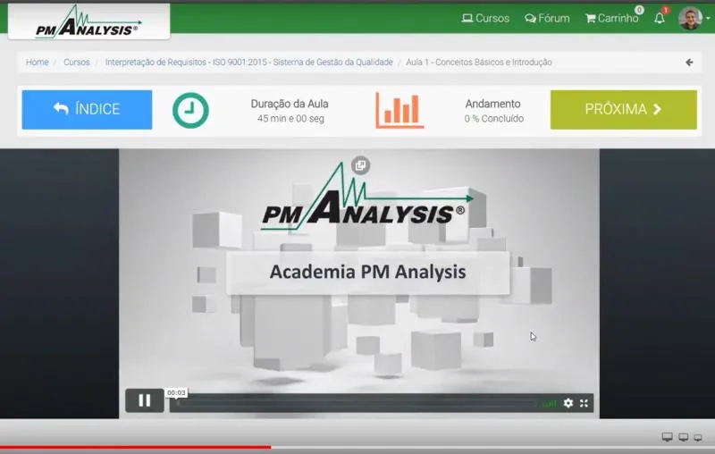 Curso a Distância Normas ISO - PM Analysis